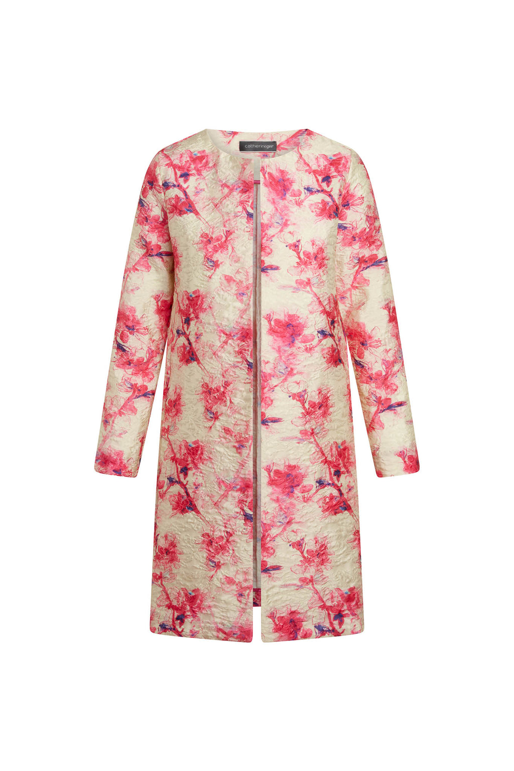 Margot Car Coat - Cherry Blossom
